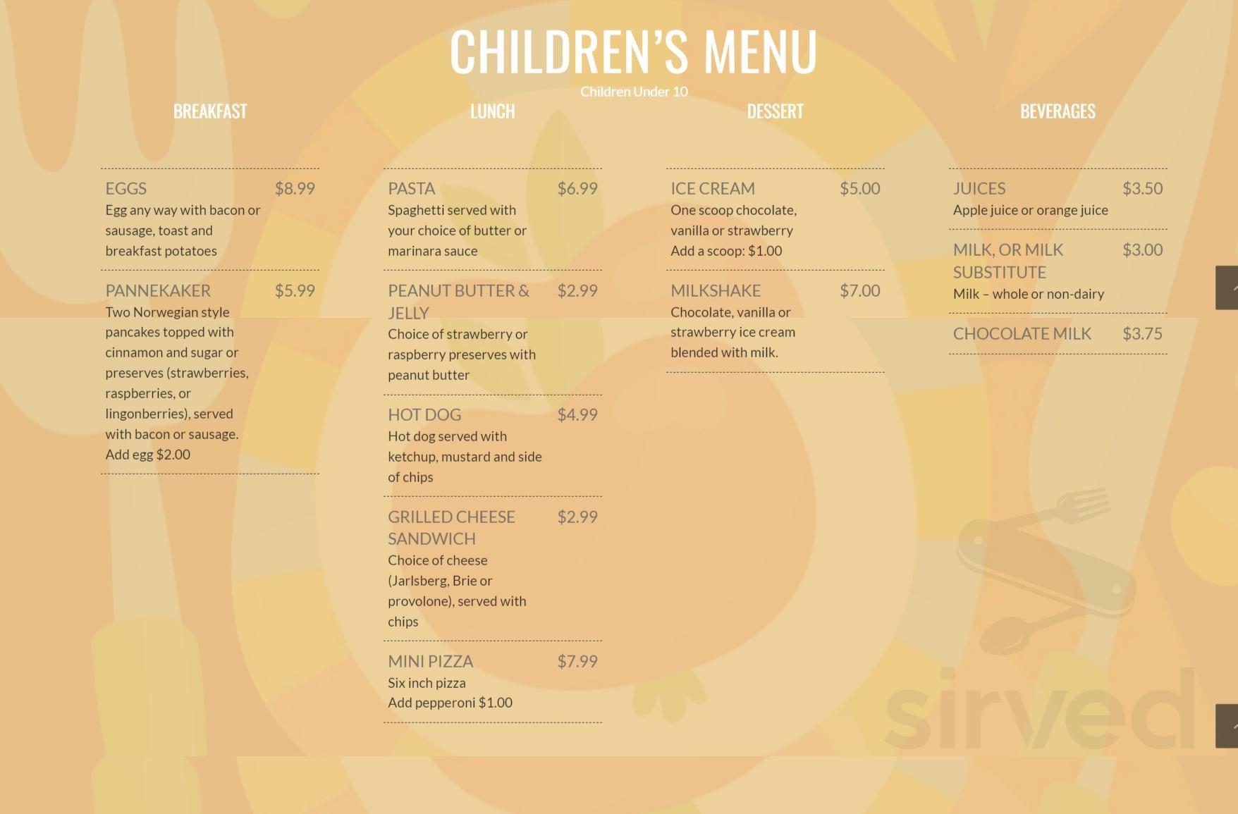 Cafe Sophie menu in Gaithersburg, Maryland, USA