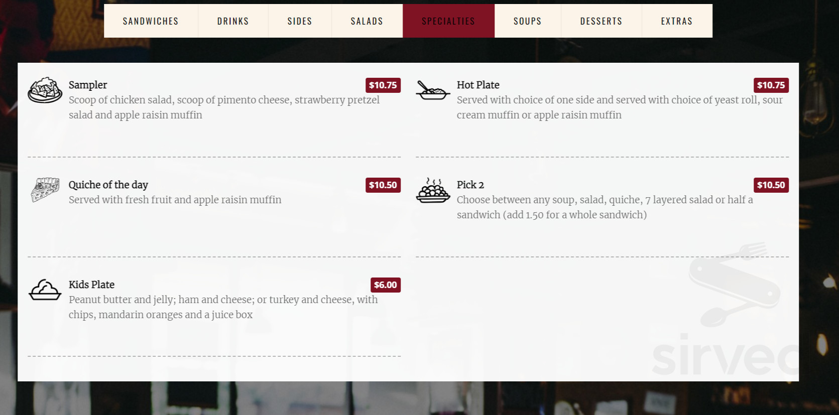 Wildberry Cafe And Catering menus in Lebanon, Tennessee, United States