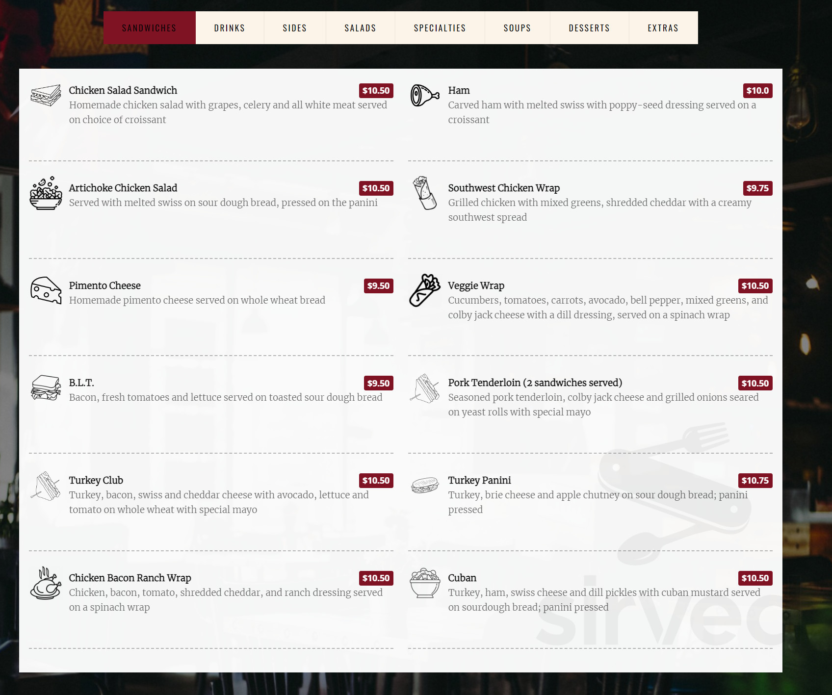 Wildberry Cafe And Catering menus in Lebanon, Tennessee, United States