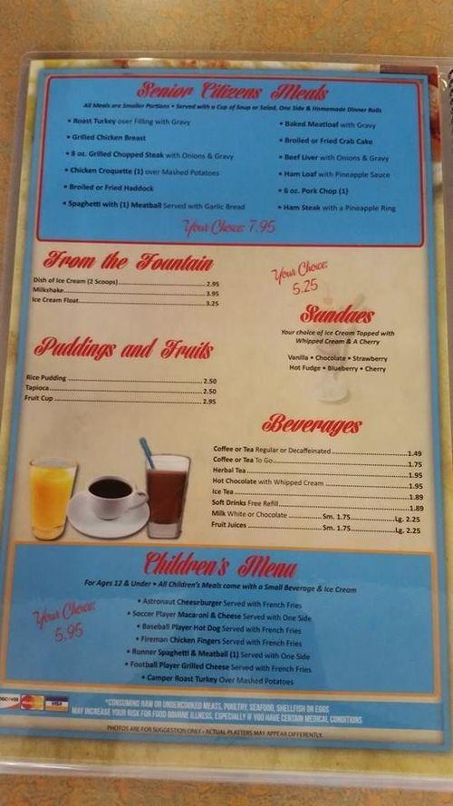 Village Square Diner menu in Shermans Dale, Pennsylvania, USA