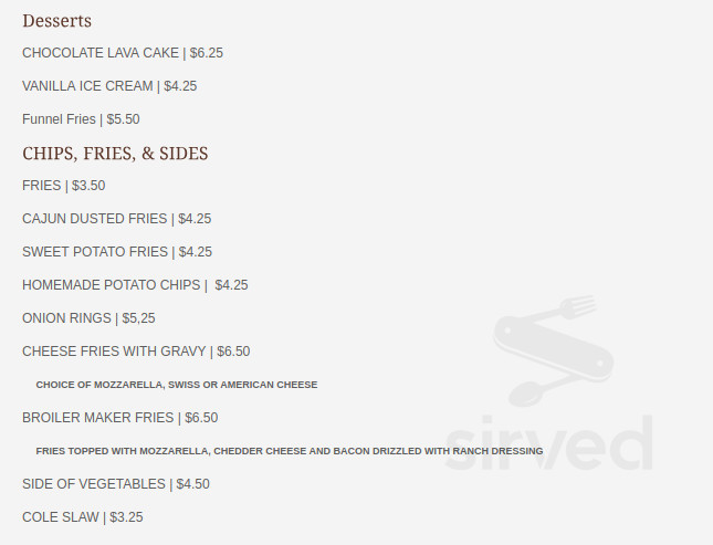 Blackjack Mulligan's Public House menus in Hawthorne, New Jersey ...