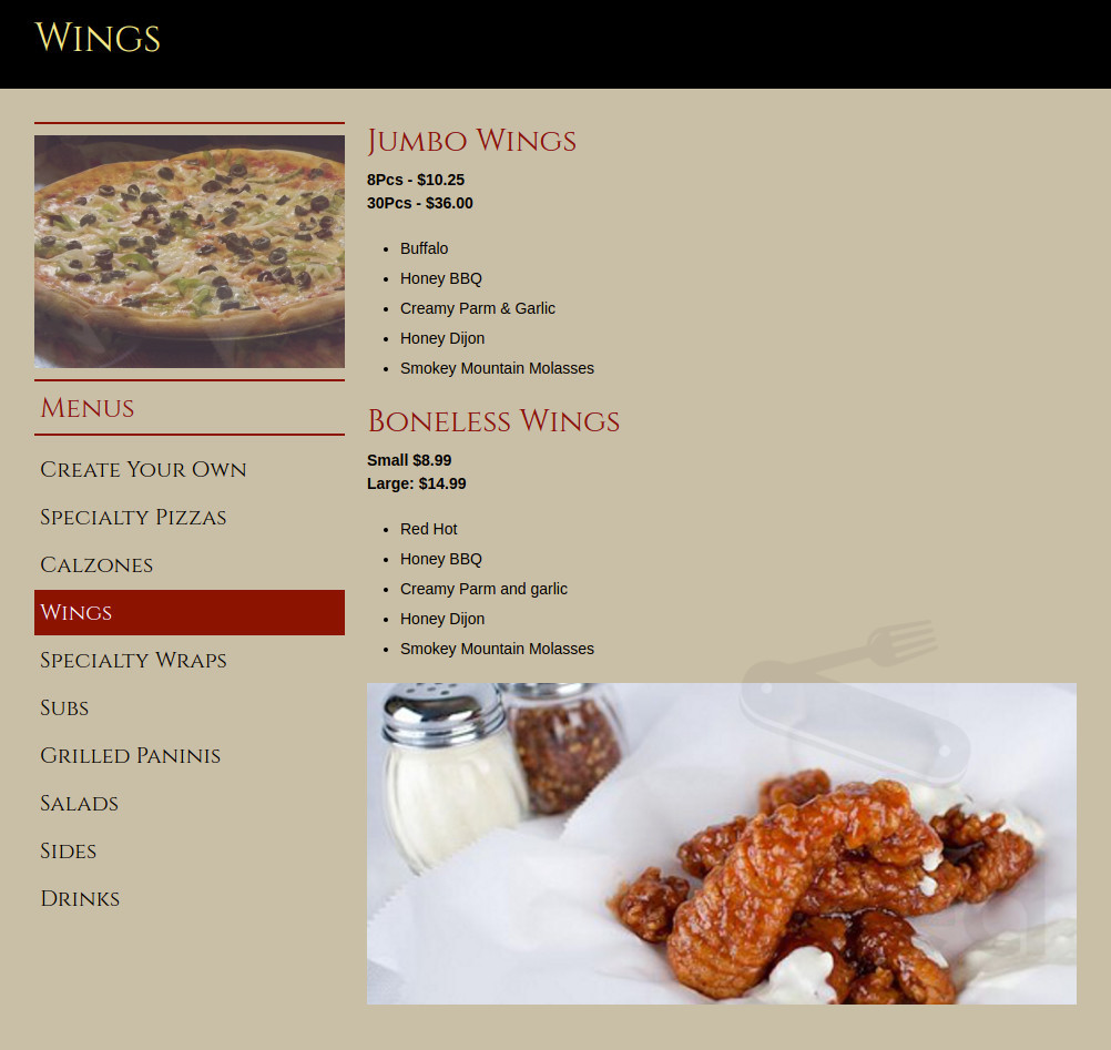 Pisa Pizza. menu in Malden, Massachusetts, USA