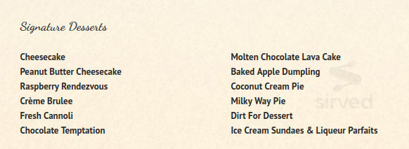 Captain John's Restaurant menu in Sylvan Beach, New York, USA