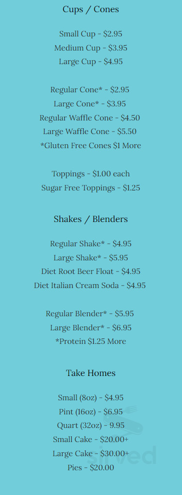 Menu for D’Lites Shoppe in North Richland Hills, Texas, United States