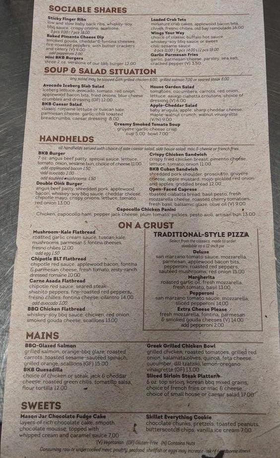 Menu for Brickstones Grill in Downey, CA | Sirved