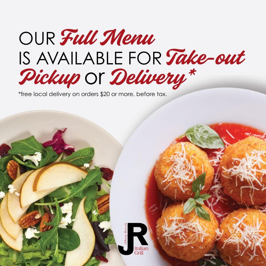 Johnny Rocco's Italian Grill menu in Niagara Falls, Ontario, Canada