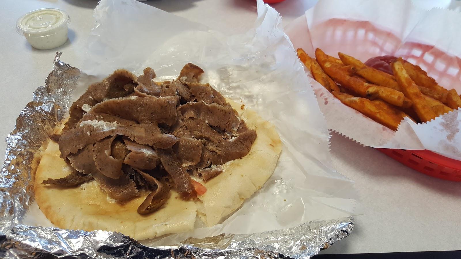 Gyro Express menu in Cincinnati, Ohio, USA