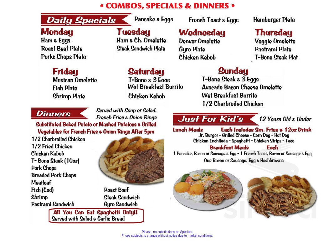 Fantastic Cafe menu in Long Beach, California, USA