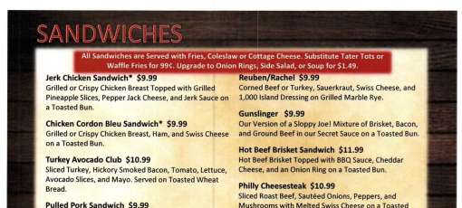 Menu for Heartbreakers in Chippewa Falls, WI | Sirved