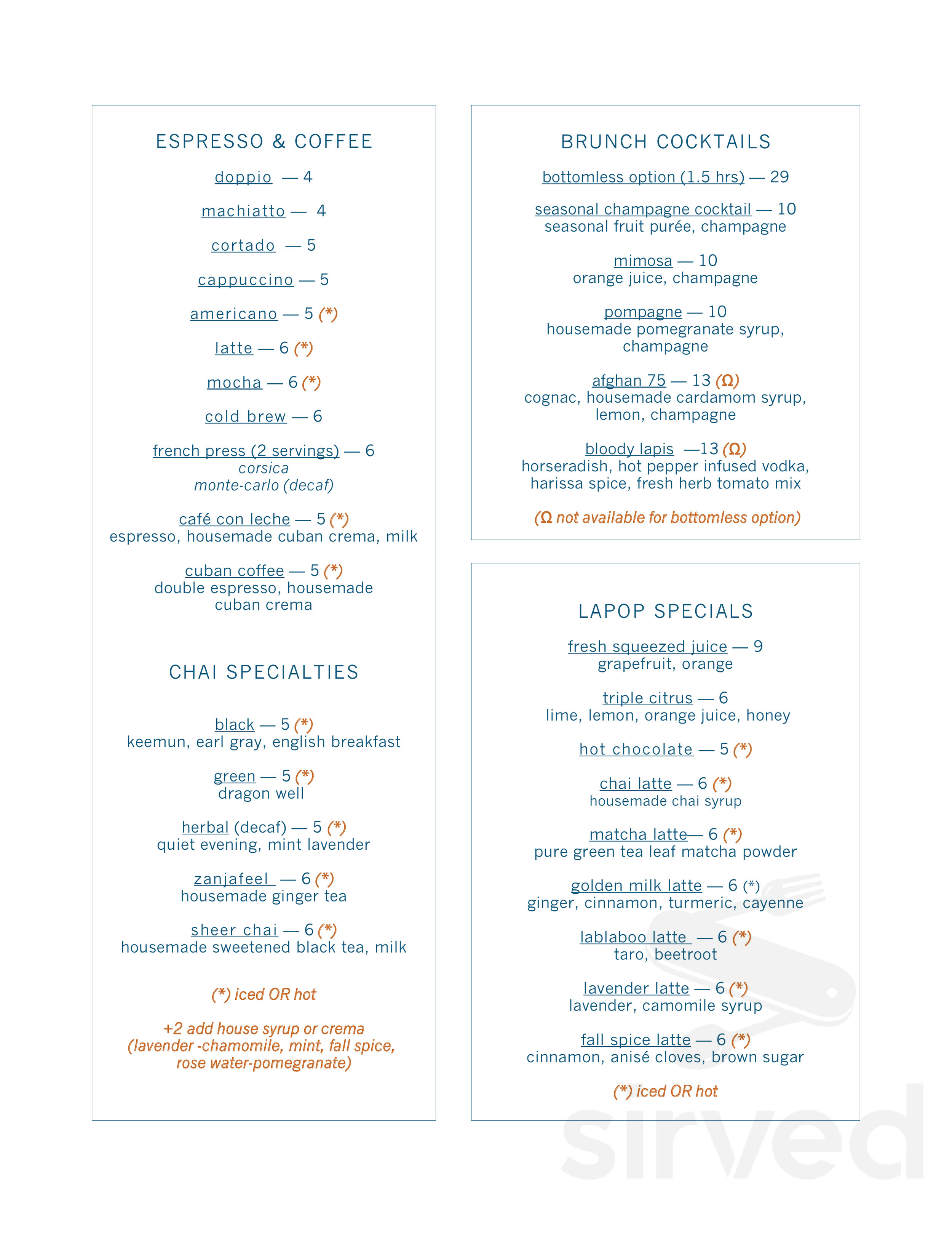 Lapis menu in 1847 Columbia Rd NW, Washington, DC 20009