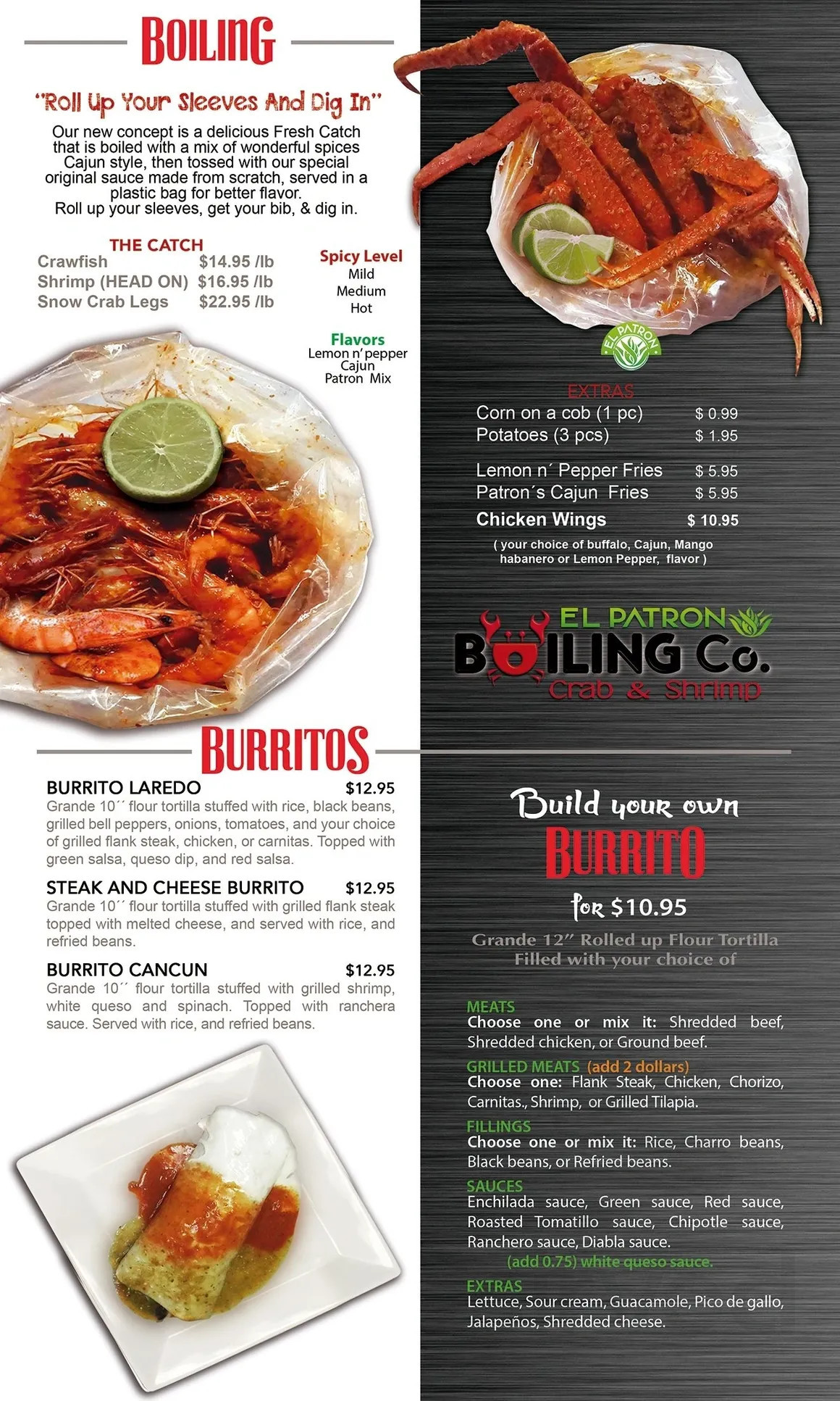 El Patron Cocina Mexicana menu in Tulsa, Oklahoma, USA
