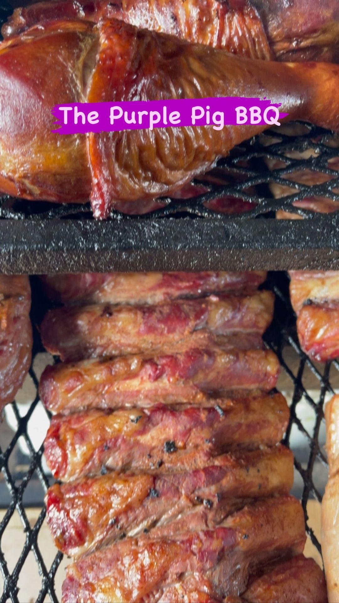 The Purple Pig BBQ menu in Schertz, Texas, USA