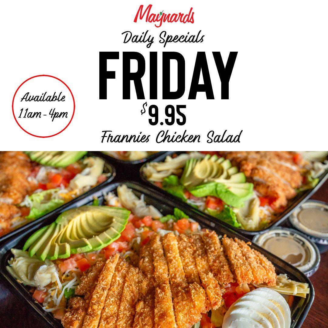 Maynard's Restaurant menu in Rogers, Minnesota, USA