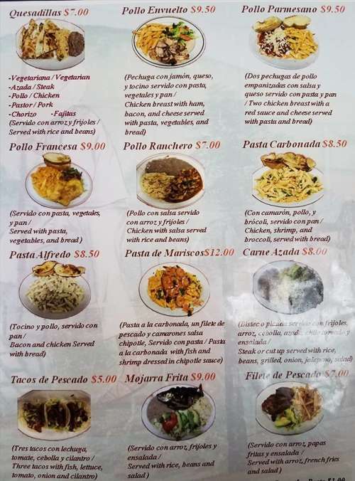 Alondra's menu in Dalton, Georgia, USA