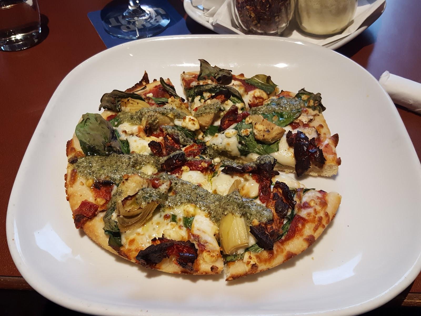 Boston Pizza menu in Leduc, Alberta, Canada