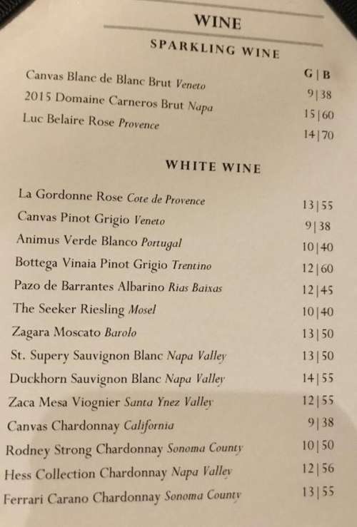 Amourath Patio menu in Sacramento, California, USA