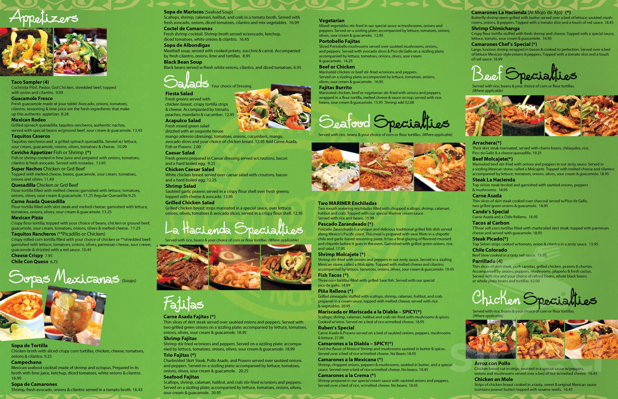La Hacienda Mexican Restaurant menus in Marysville, Washington, United ...