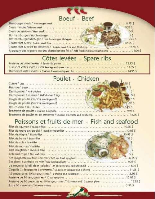 Resto 108 menu in Cookshire-Eaton, Quebec J0B 1M0, Canada