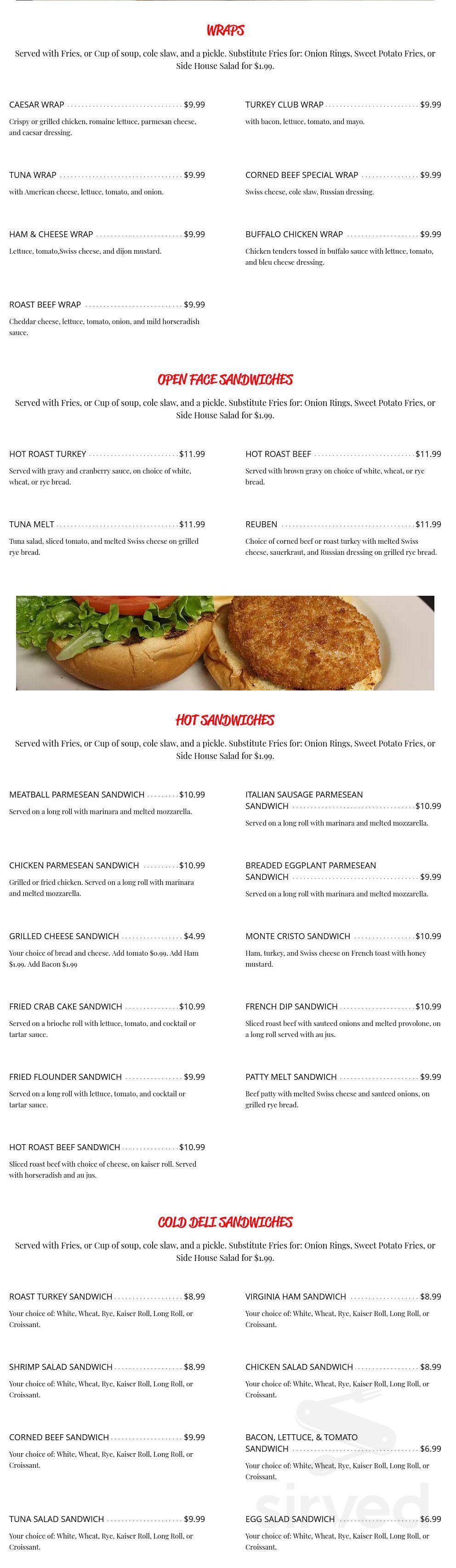 Geets Diner & Bar menus in Williamstown, New Jersey, United States