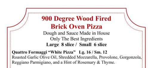 Menu for Albertino's Brick Oven Eatery in Ocean City, MD | Sirved