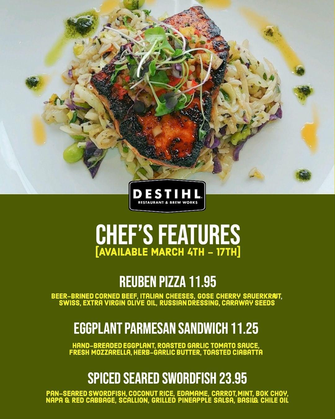 DESTIHL Restaurant & Brew Works menu in Normal, Illinois, USA