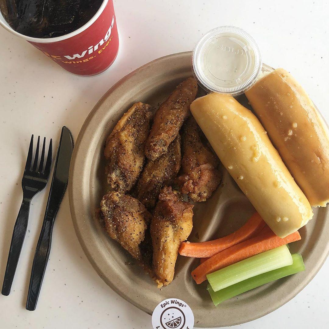 Epic Wings menu in Corona, California, USA