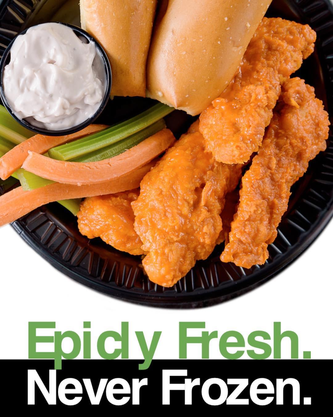 Epic Wings menu in Corona, California, USA