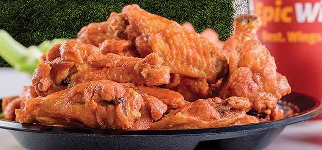 Epic Wings menu in Corona, California, USA