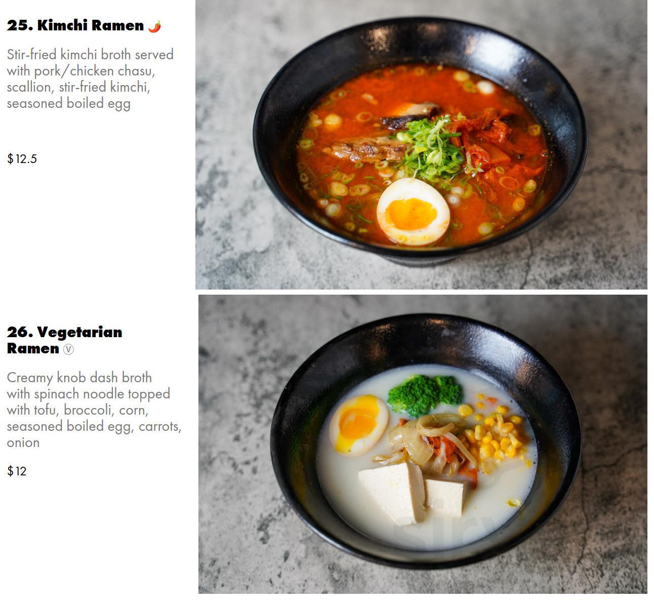 Mari Mari menu in Philadelphia, Pennsylvania, USA