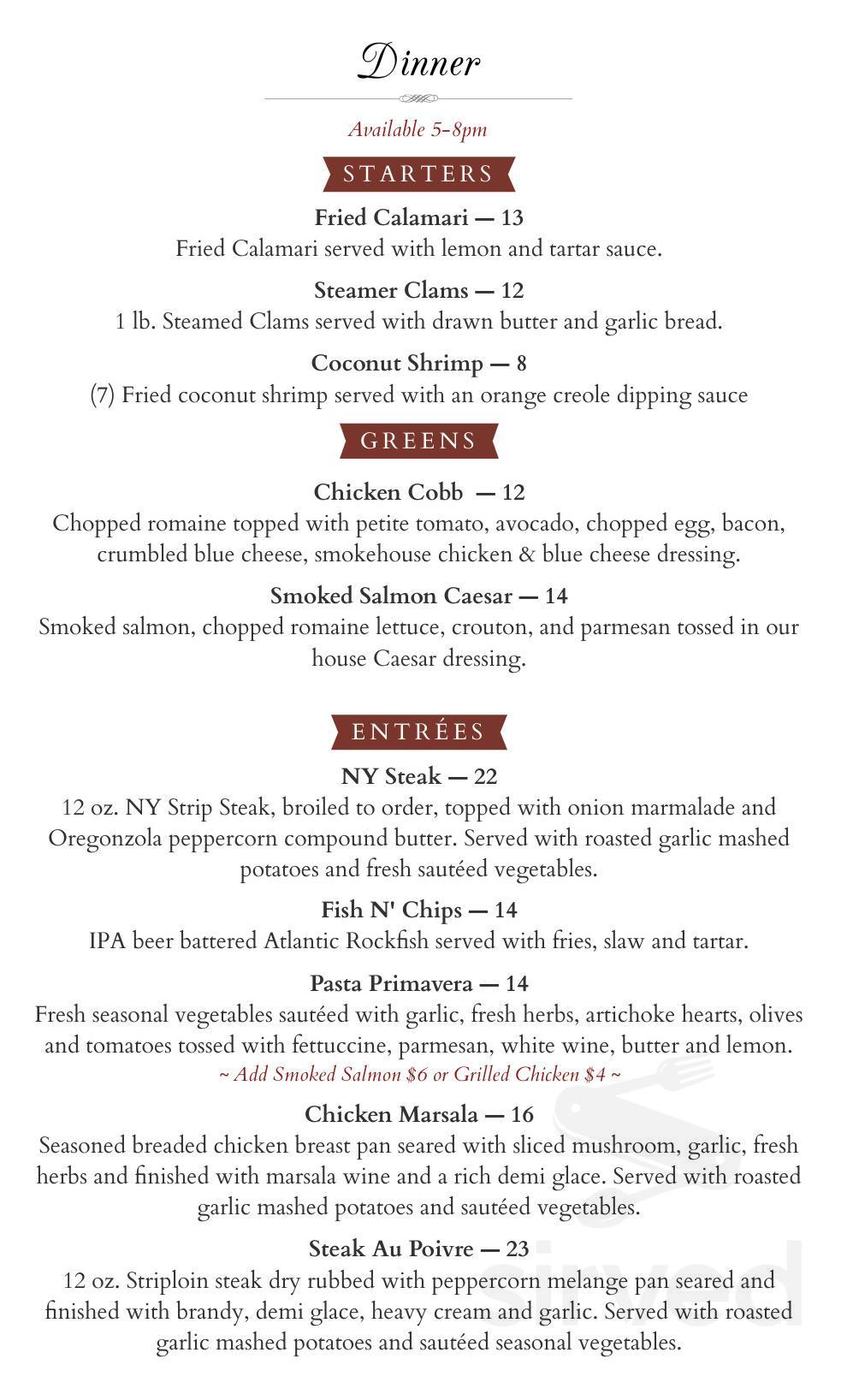 Talon Grill Restaurant menus in Eagle Point, Oregon, United States