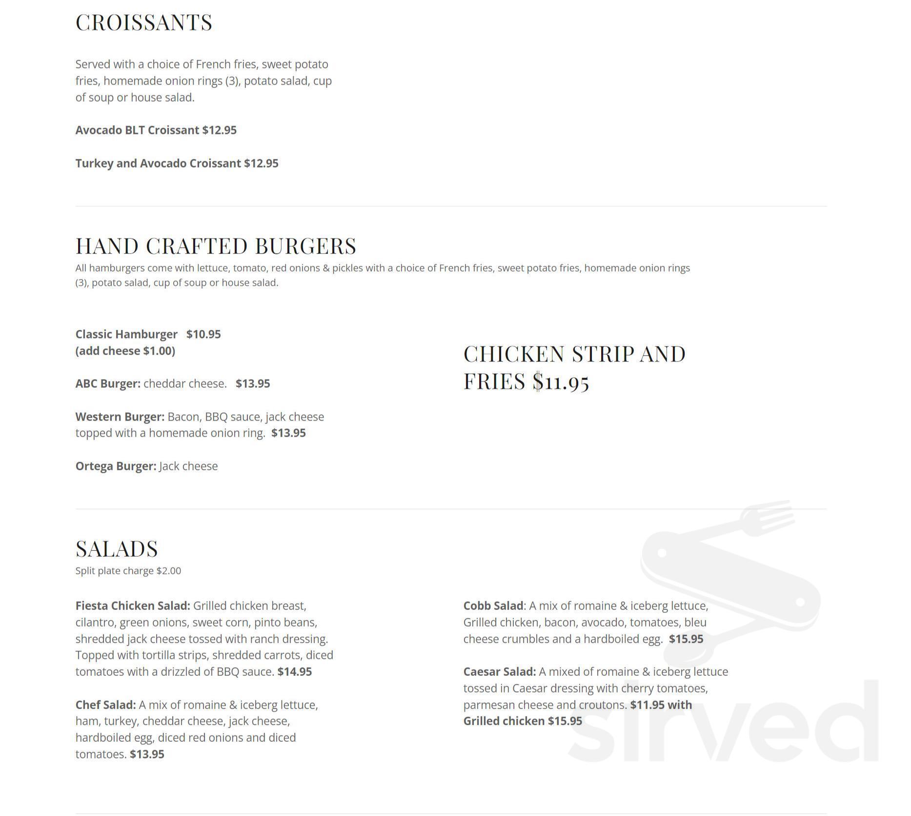Brother's Cafe menu in Paso Robles, California, USA