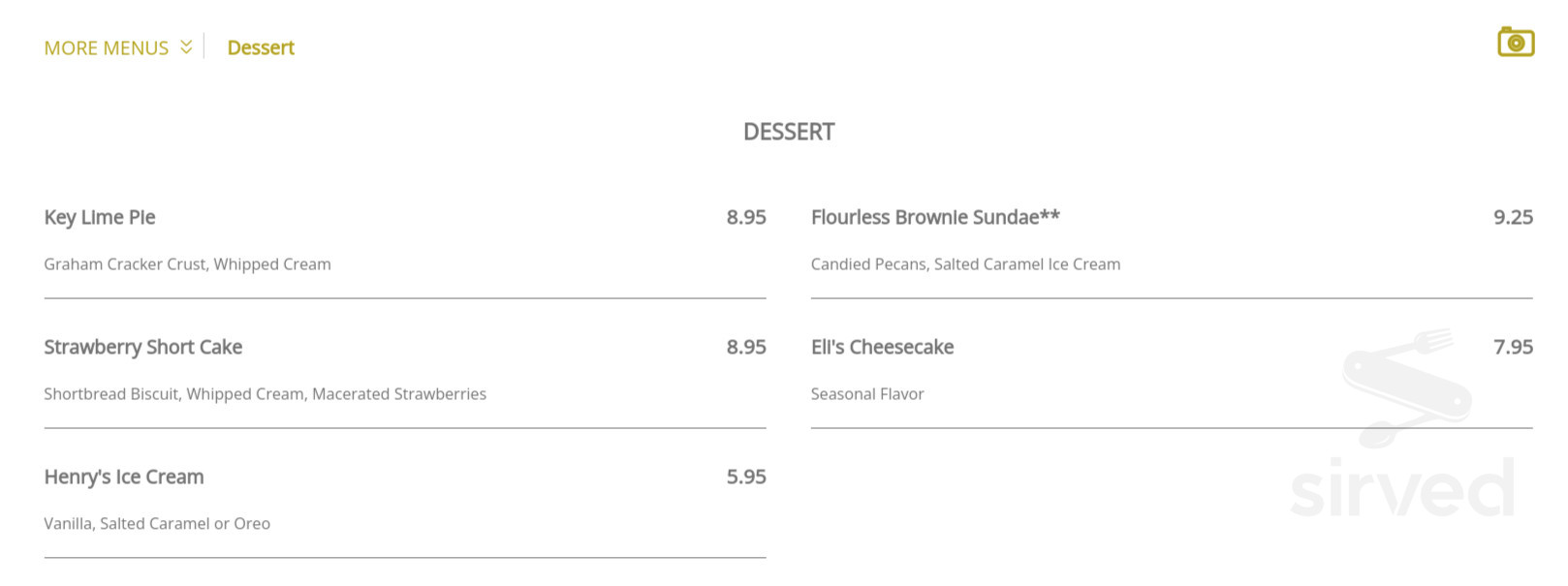 Seven Doors Kitchen & Cocktails menu in The Colony, Texas, USA