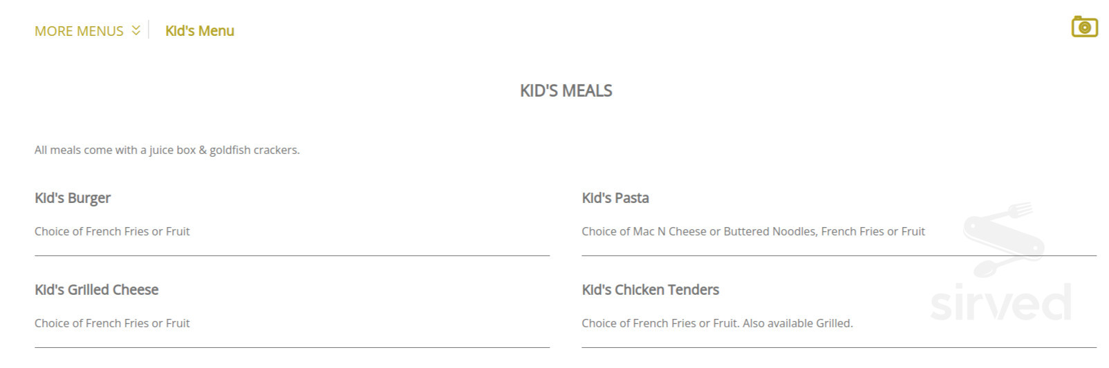 Seven Doors Kitchen & Cocktails menu in The Colony, Texas, USA