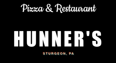 Menu for Hunner's Pizza & Restaurant in Sturgeon, PA | Sirved