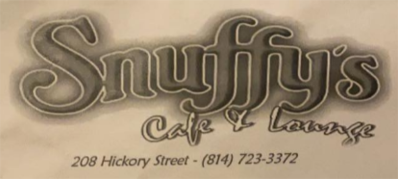 Menu for Snuffy's Cafe & Lounge in Warren, PA | Sirved