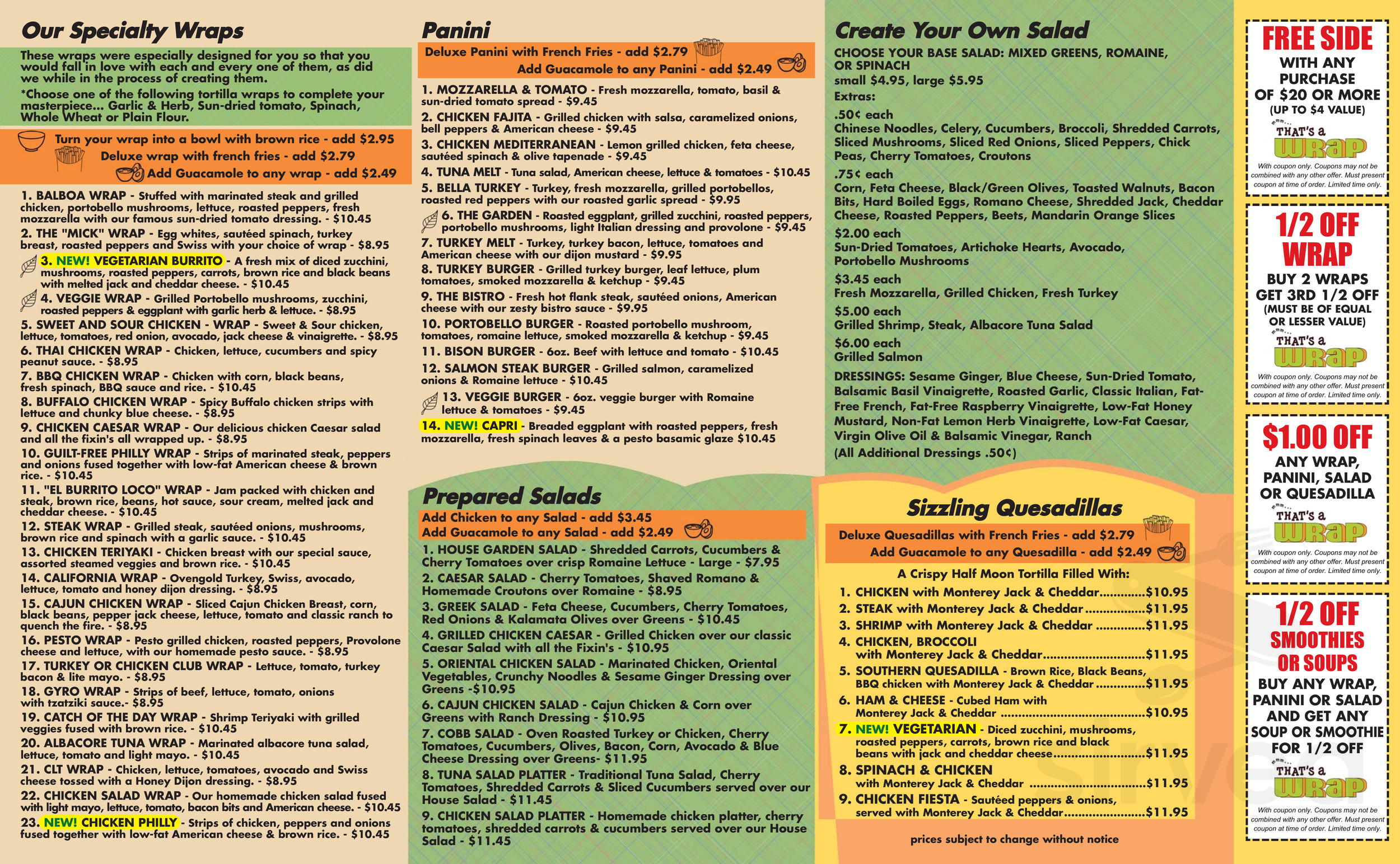 MMM That's A Wrap menus in Queens, New York, United States