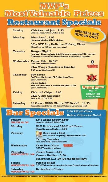 The Loose Wheel - Puyallup's Pit Stop menu in Puyallup, Washington, USA