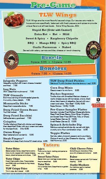 The Loose Wheel - Puyallup's Pit Stop menu in Puyallup, Washington, USA