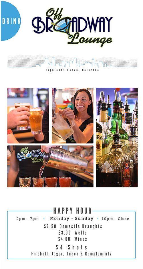 Sports Lounge Off Broadway menu in Highlands Ranch, Colorado, USA