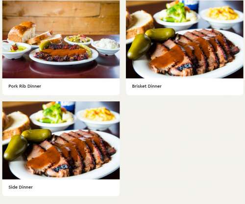 Tony's BBQ & Steakhouse menu in Beaumont, Texas, USA