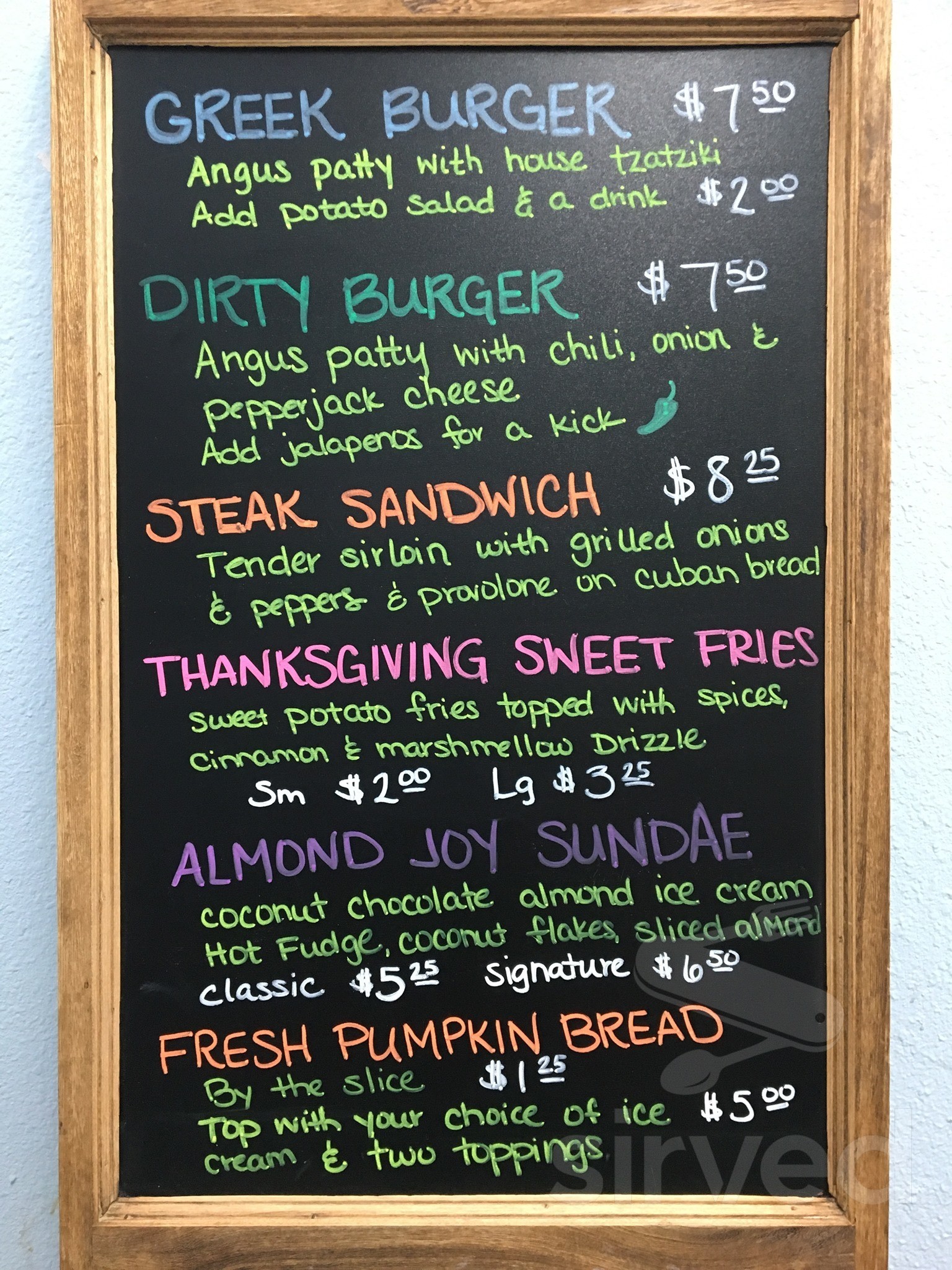 Menu for Dairy Rich Creamery in Palm Harbor, FL | Sirved