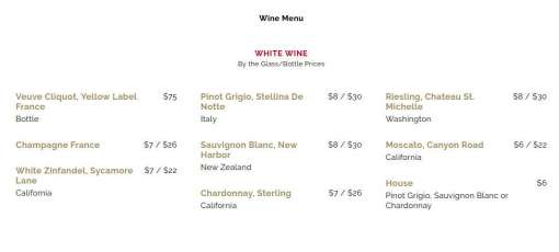 Menu for Jackson Hall American Bar & Grille in East Islip, NY | Sirved