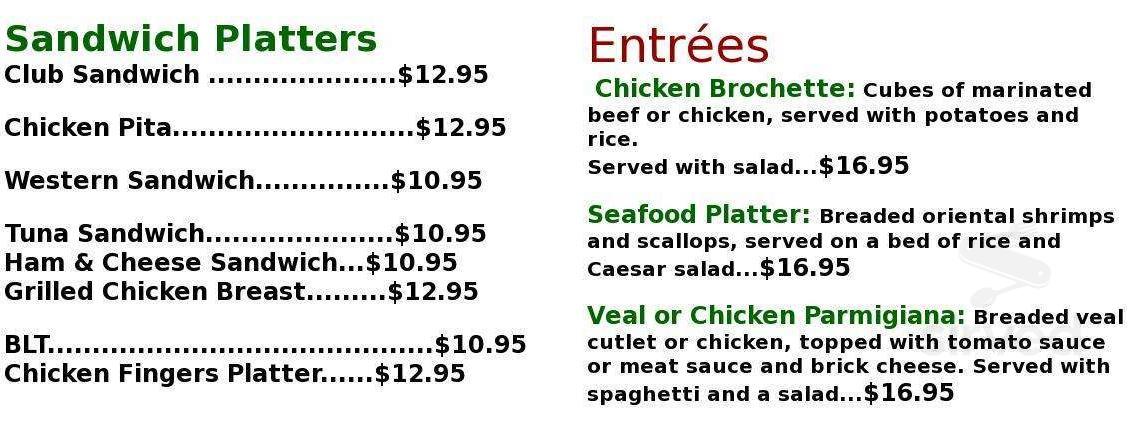 Colonnade Pizza Carling menus in Ottawa, Ontario, Canada