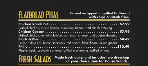 Off The Grill Menu - Maryland Heights, Missouri | Sirved