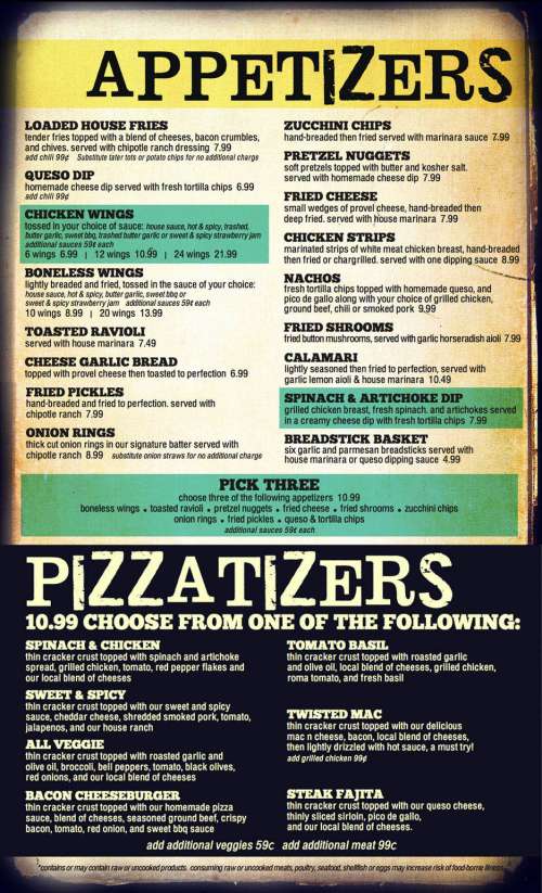 The Local House Restaurant & Bar menu in Arnold, Missouri, USA