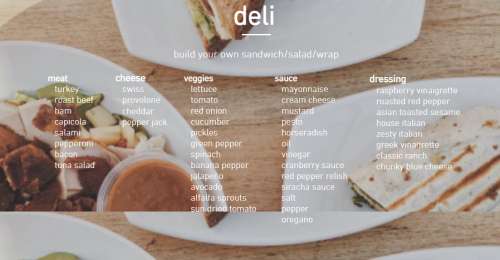 TRU menu in Chapel Hill, North Carolina, USA