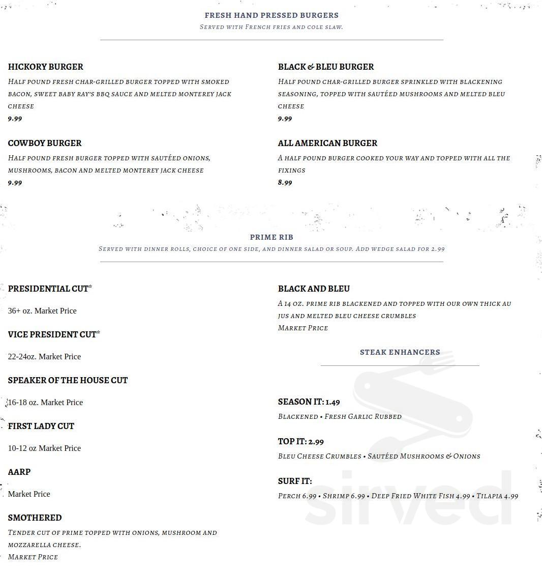 The Whitehouse Inn menus in Whitehouse, Ohio, United States