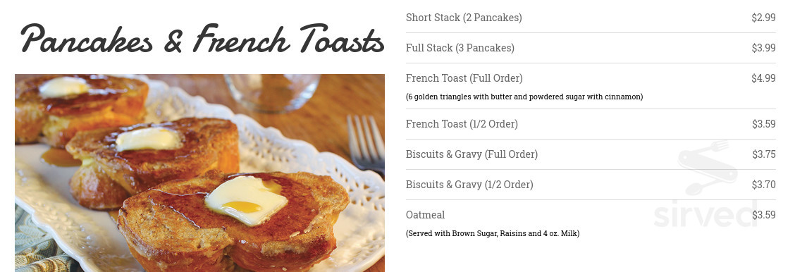 Vicky's Restaurant menu in San Bernardino, California, USA