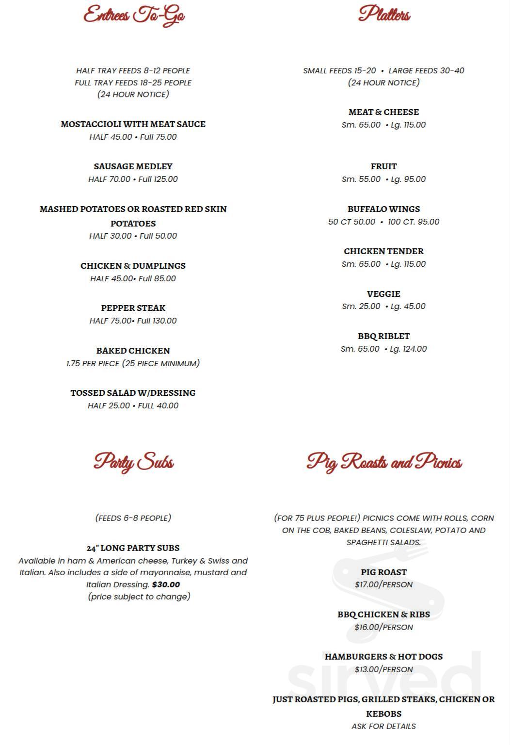 The Market menu in Brownstown Charter Twp, Michigan, USA