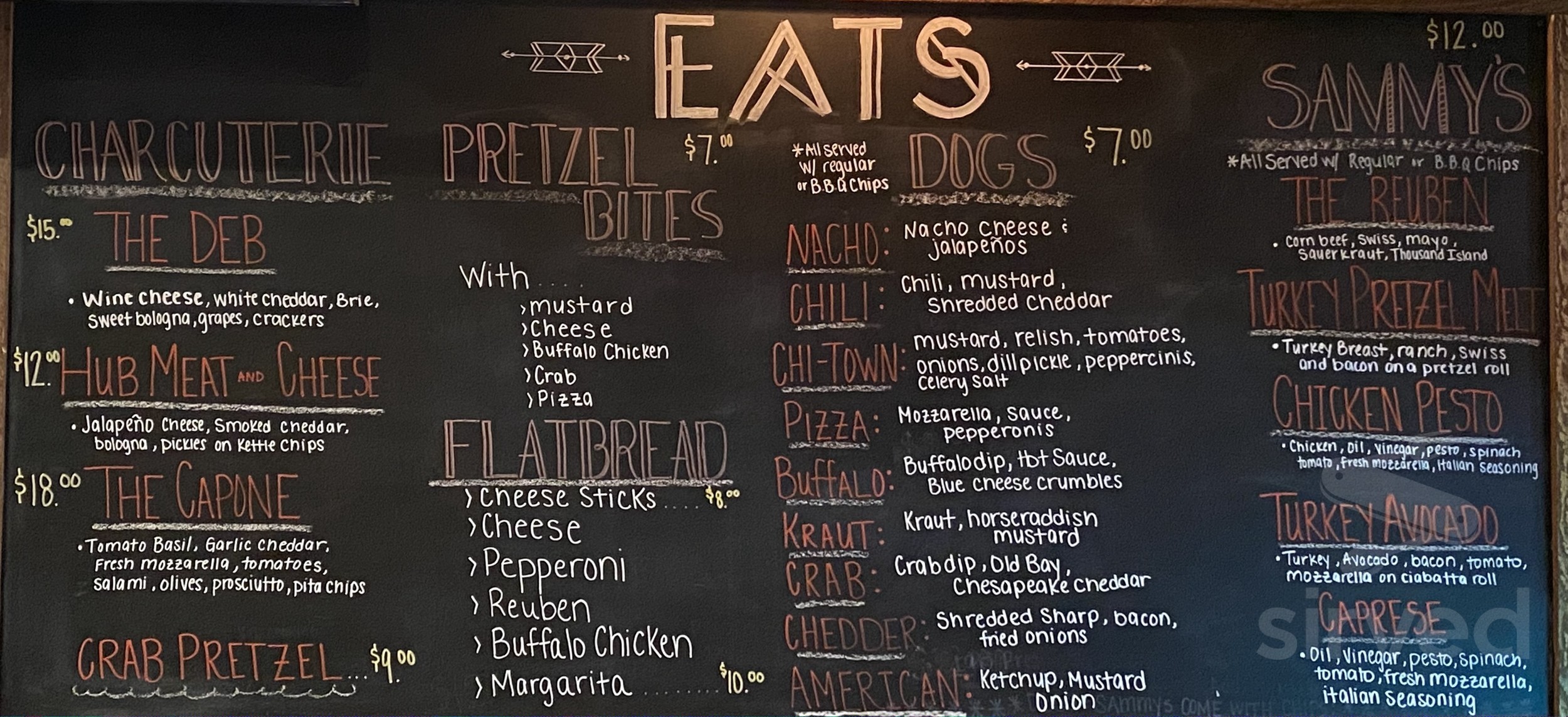 Prohibition Hub menus in Hagerstown, Maryland, United States
